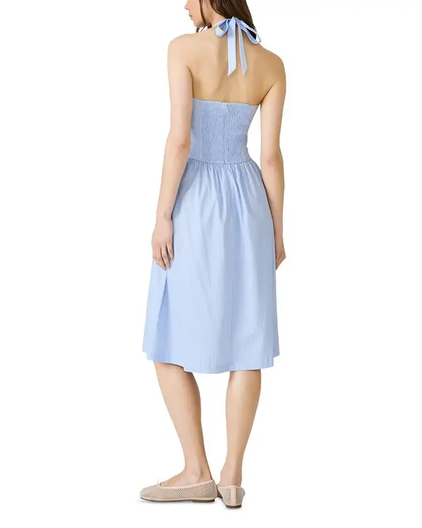 Steve Madden Leigh Anne Stripe Halter Dress - Striped Multi