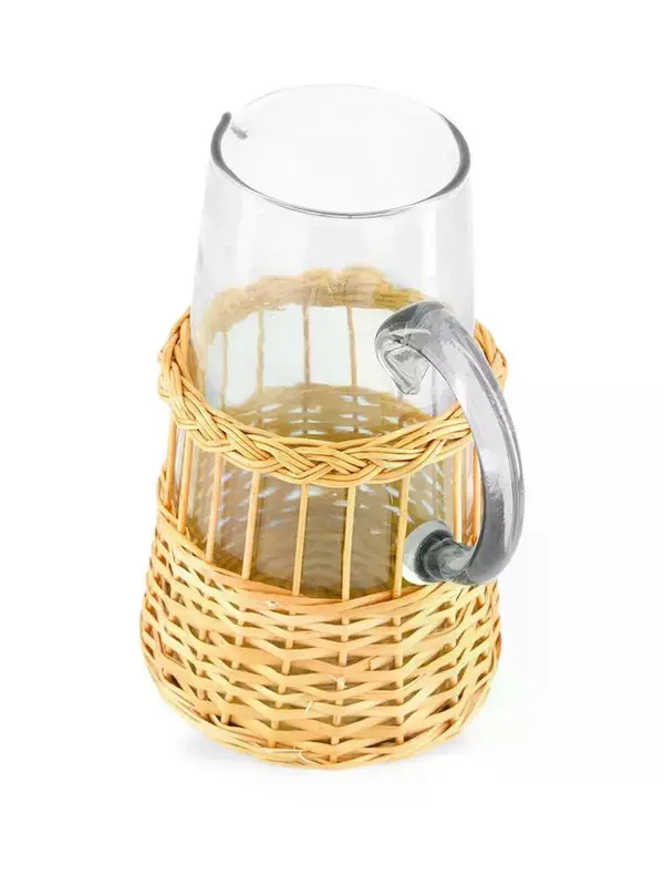 HOUSE OF CAPRICORN Vitória Woven-design Jug - Neutrals