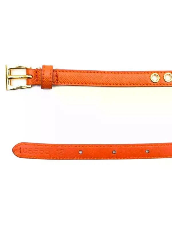 Prada Buckle Belt - Orange