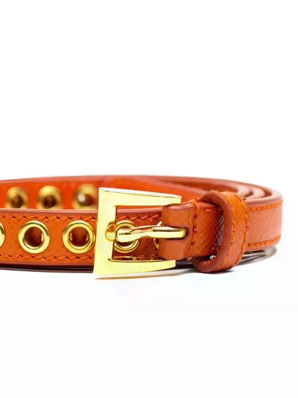 Prada Buckle Belt - Orange