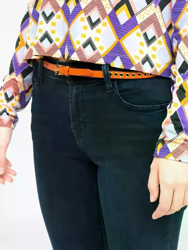 Prada Buckle Belt - Orange