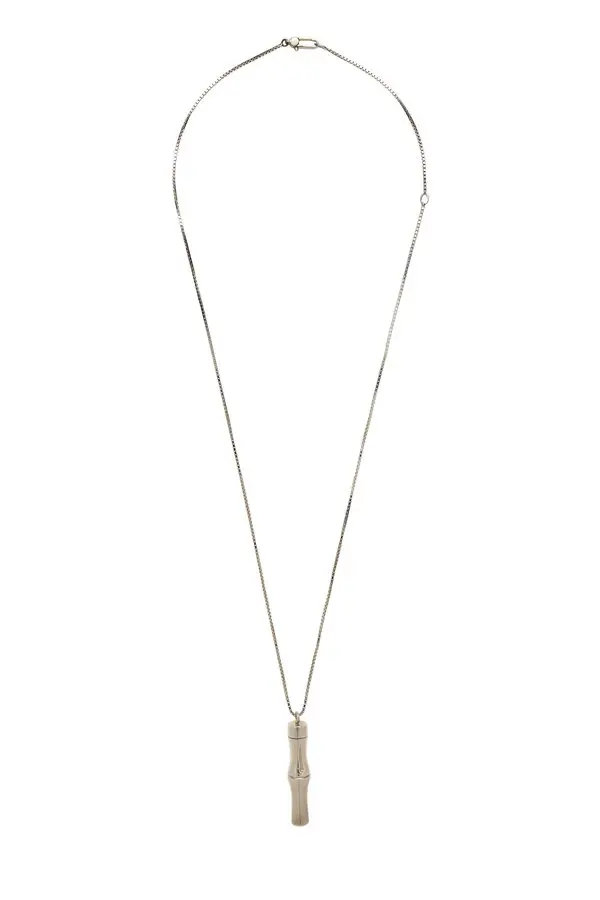 Gucci Bamboo Pendant Necklace - Silver