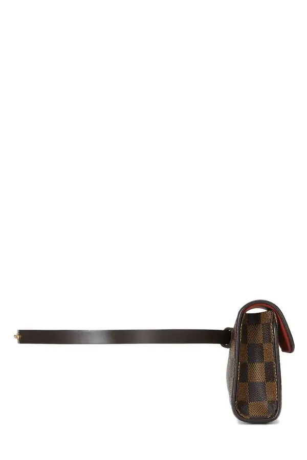 LOUIS VUITTON Damier Ebene Pochette Florentine - Brown