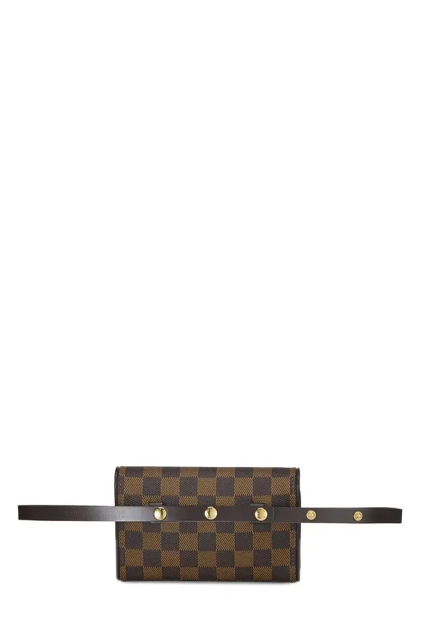LOUIS VUITTON Damier Ebene Pochette Florentine - Brown