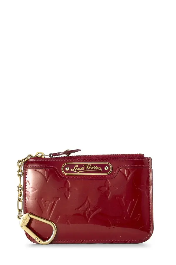 LOUIS VUITTON Monogram Vernis Pochette Clefs - Red