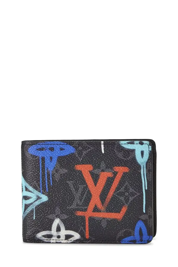 LOUIS VUITTON Multicolor Monogram Eclipse Graffiti Multiple Wallet - Multi