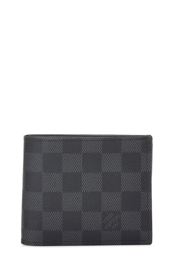 LOUIS VUITTON Damier Graphite Marco Wallet Nm - Black