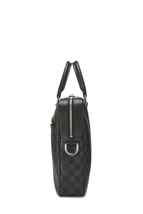 LOUIS VUITTON Damier Graphite Porte Documents Business - Black
