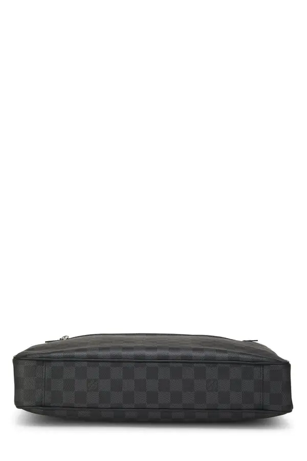 LOUIS VUITTON Damier Graphite Porte Documents Business - Black