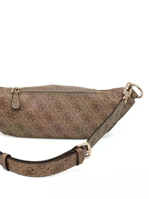 Guess Latona Monogram-print Belt Bag - Neutrals