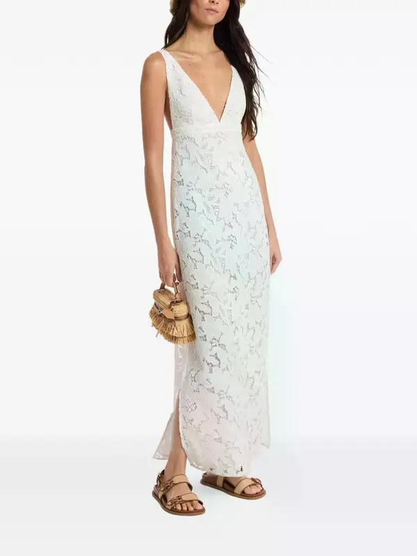 Michael Kors Corded-lace Maxi Dress - White
