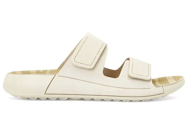 Ecco Cozmo Leather Two-strap Sandals - Beige