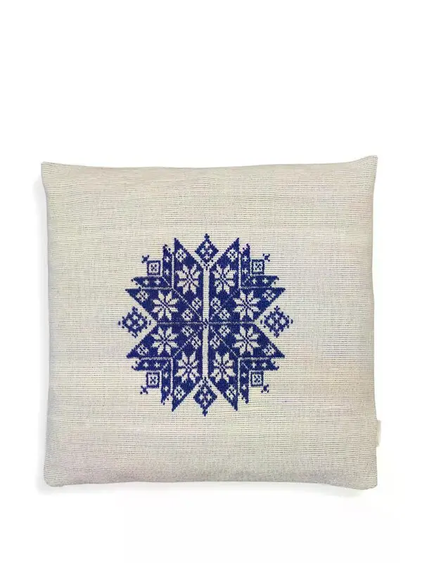 HOUSE OF CAPRICORN Striped Handmade Cushion - Neutrals