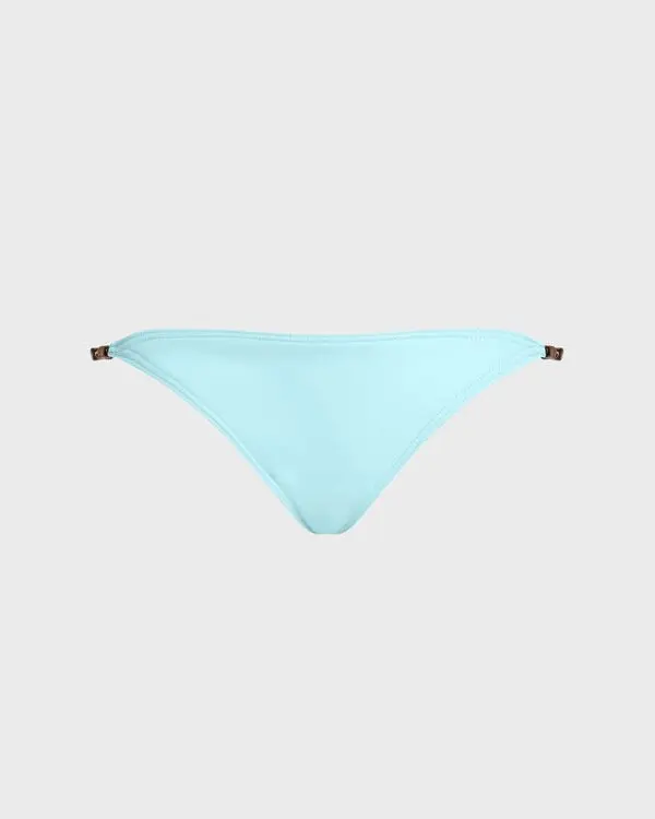 Vilebrequin Flaka Mini Brief Bikini Bottom With Pearl Detail - Blue