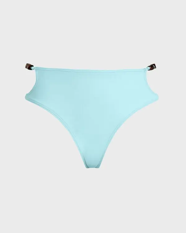 Vilebrequin High-waisted Bikini Bottom - Blue