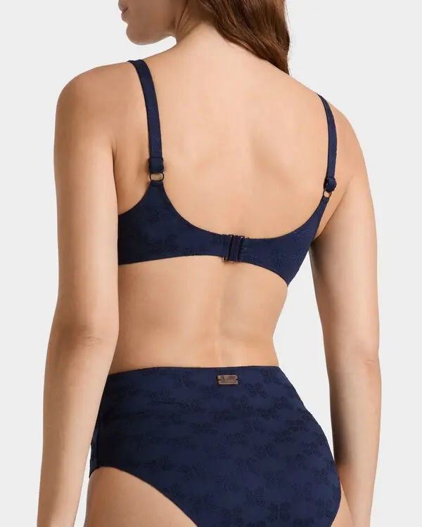Vilebrequin Leona Underwire Bikini Top Turtle Monogram Jacquard