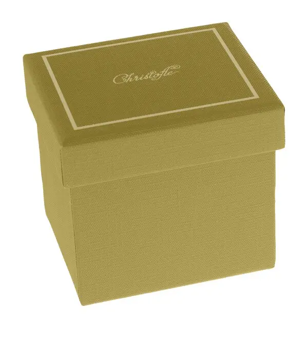 Christofle Leather Objets Miroir Coffee Cup Ring - Red