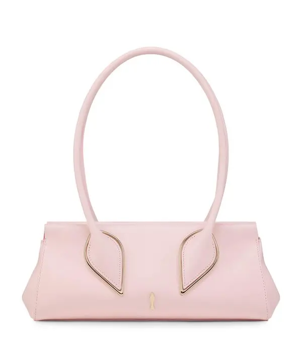CHRISTIAN LOUBOUTIN Venus Leather Baguette Shoulder Bag - Pink