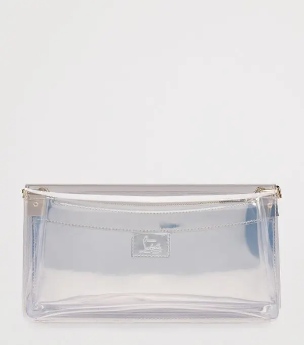 CHRISTIAN LOUBOUTIN Bettina Transparent Clutch - Silver