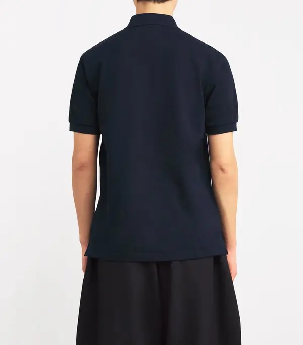 Play Comme Des Garcon Heart Logo Polo Shirt - Navy
