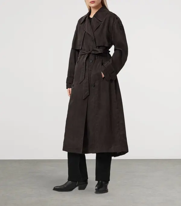 ALLSAINTS Linnie Trench Coat - Brown