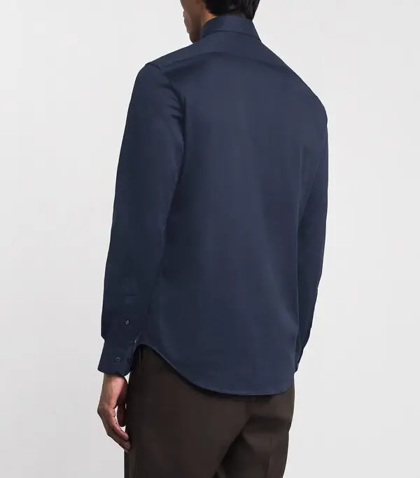Pal Zileri Cotton Jersey Shirt - Navy