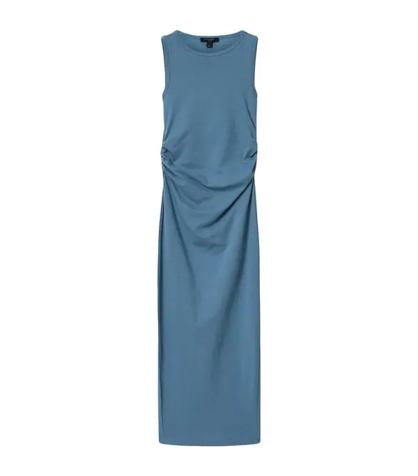 ALLSAINTS Organic Cotton-blend Katarina Maxi Dress - Blue