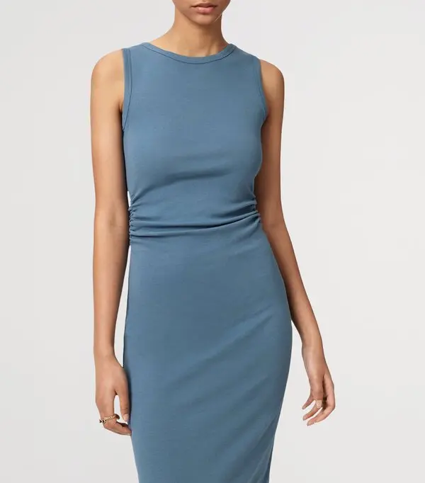 ALLSAINTS Organic Cotton-blend Katarina Maxi Dress - Blue