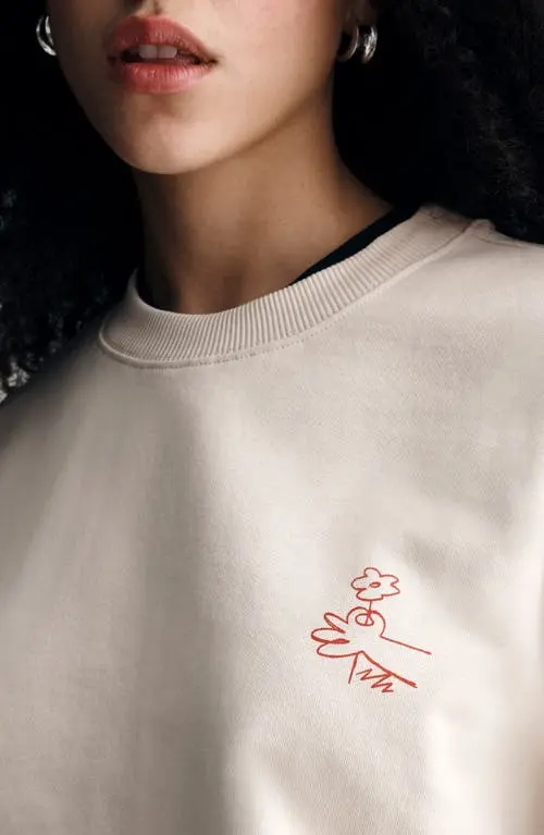 Brooklyn Industries Oversized Graphic Sweatshirt - Sandshell