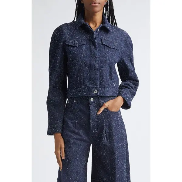 Jacquemus Le Ovalo De Nîmes Denim Jacket - Navy