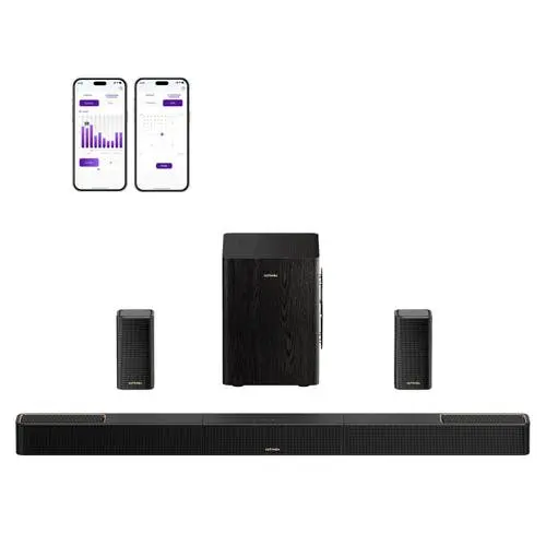 ULTIMEA Skywave Series 7.1.4ch Wireless Surround Sound System - Black