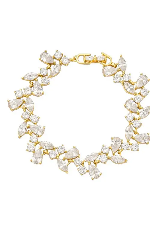 UNTAMED PETALS Cami Crystal Bracelet - Gold