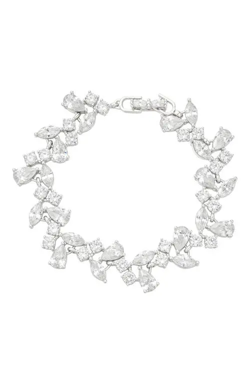 UNTAMED PETALS Cami Crystal Bracelet - Silver