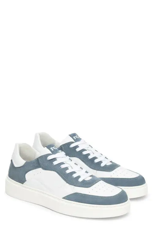 NEROGIARDINI Retro Low Top Sneaker - White/jet Blue