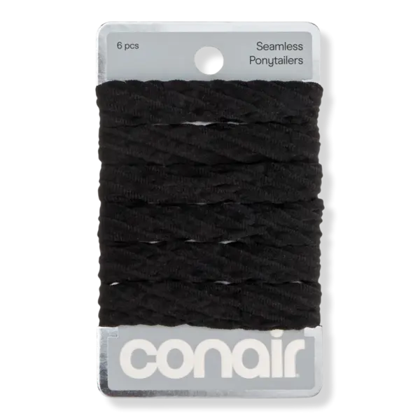 Conair Accessories Seamless Elastics 6-pack - Black