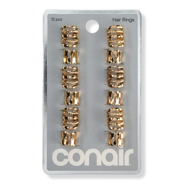 Conair Accessories Metal Braid Cuffs 12-pack - Gold