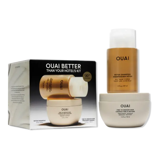 Ouai Limited Edition Detox Shampoo & Fine To Medium Treatment Mask Kit - One-color