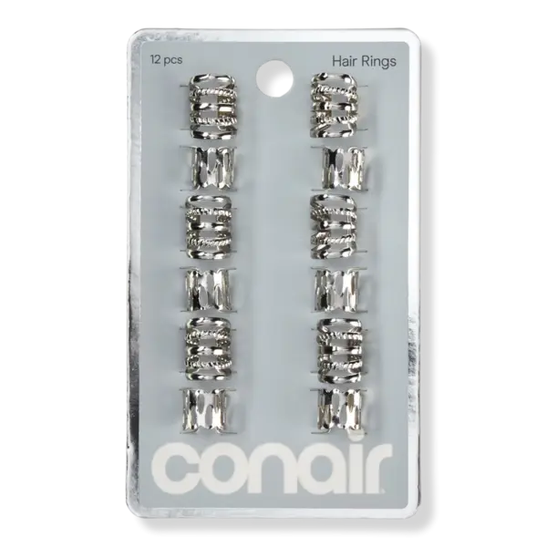 Conair Accessories Metal Braid Cuffs - Silver