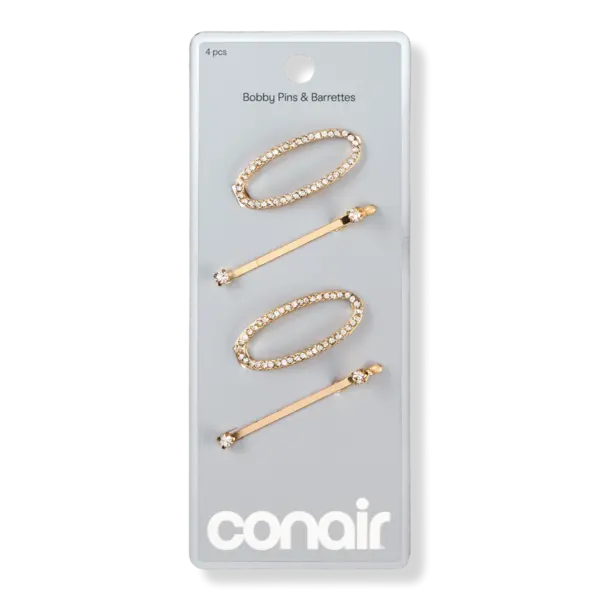 Conair Accessories Gold-tone Crystal Bobby Pin And Barrette Set - One-color