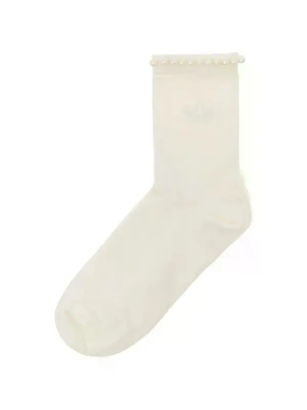 Adidas Logo-embroidered Ankle Socks - Neutrals