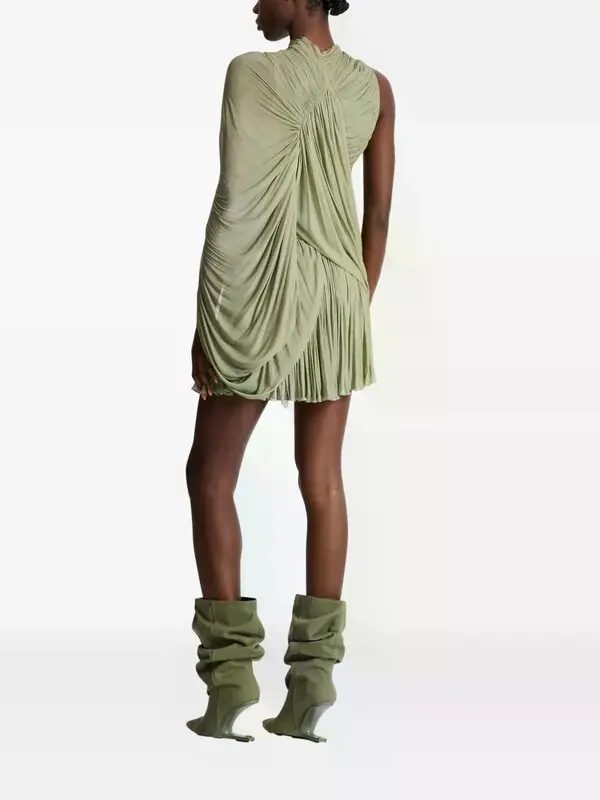 Balmain Draped Flowing Dress - Green