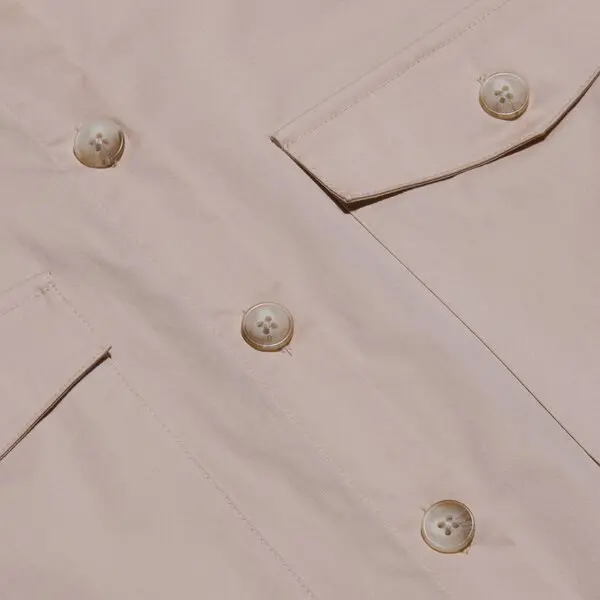 L'Agence Pearson Poplin Button-down Shirt - Biscuit