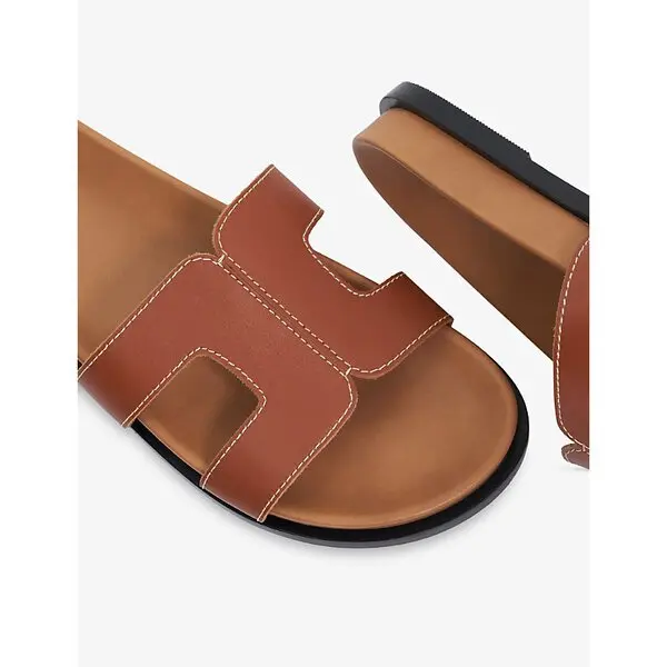 DUNE Loupas Footbed Leather Sandals