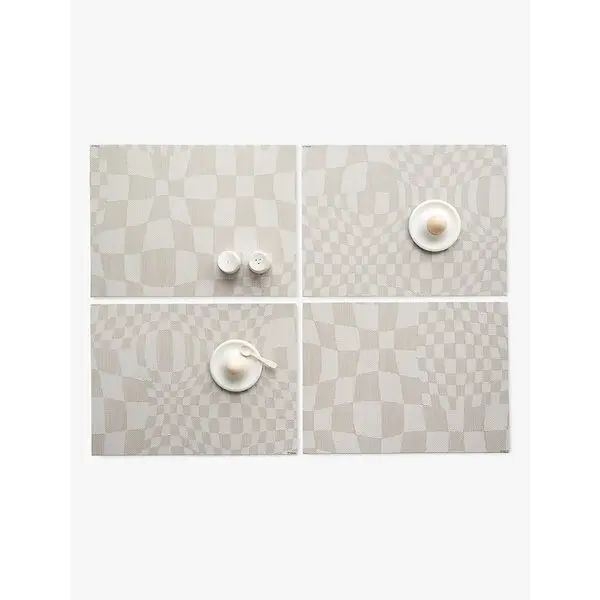 CHILEWICH Rectangular Woven Placemat 36cm X 48cm - Sand