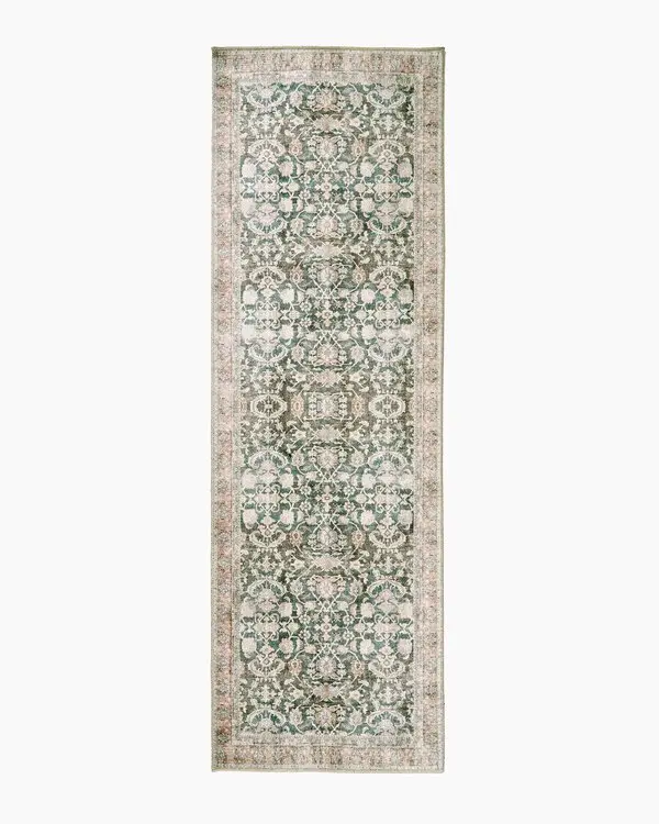 Quince Verne Washable Rug - Green