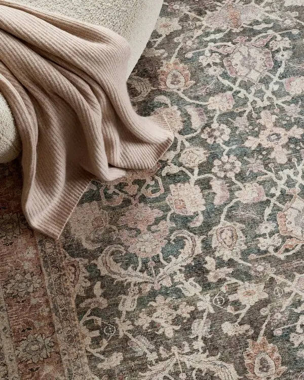 Quince Verne Washable Rug - Green