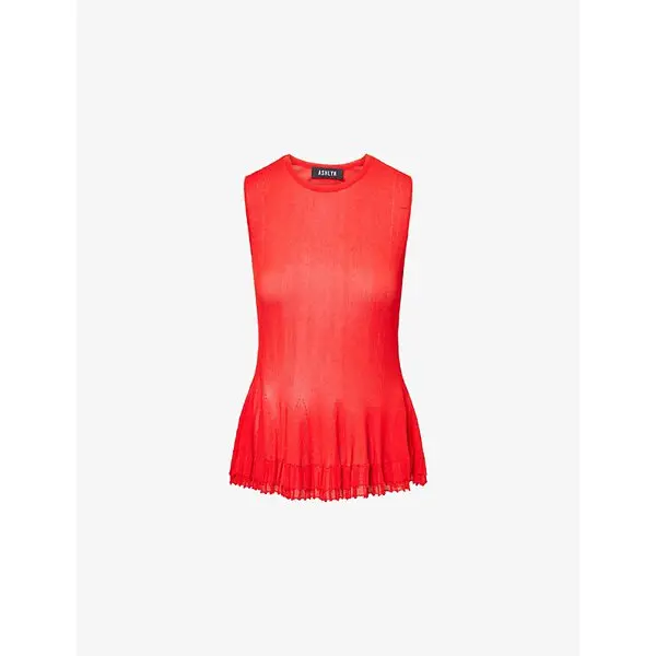 ASHLYN Knitted Peplum Top