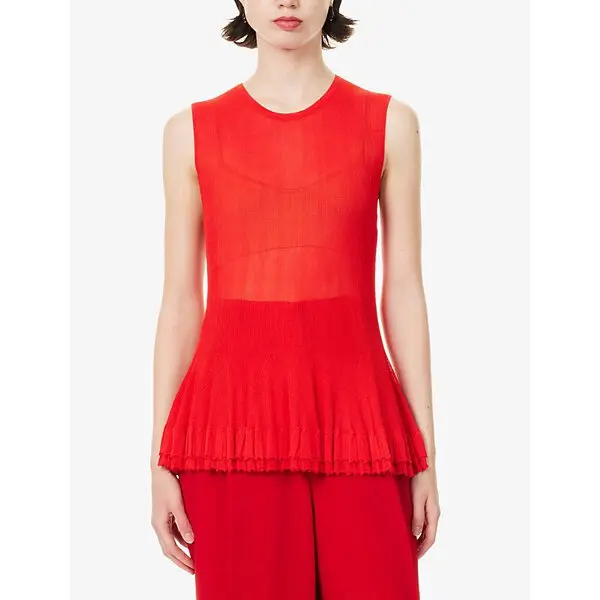ASHLYN Knitted Peplum Top