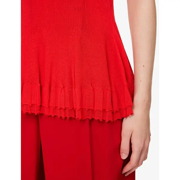 ASHLYN Knitted Peplum Top