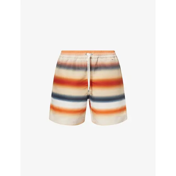 Loewe Striped Swim Shorts - Orange/multicolor